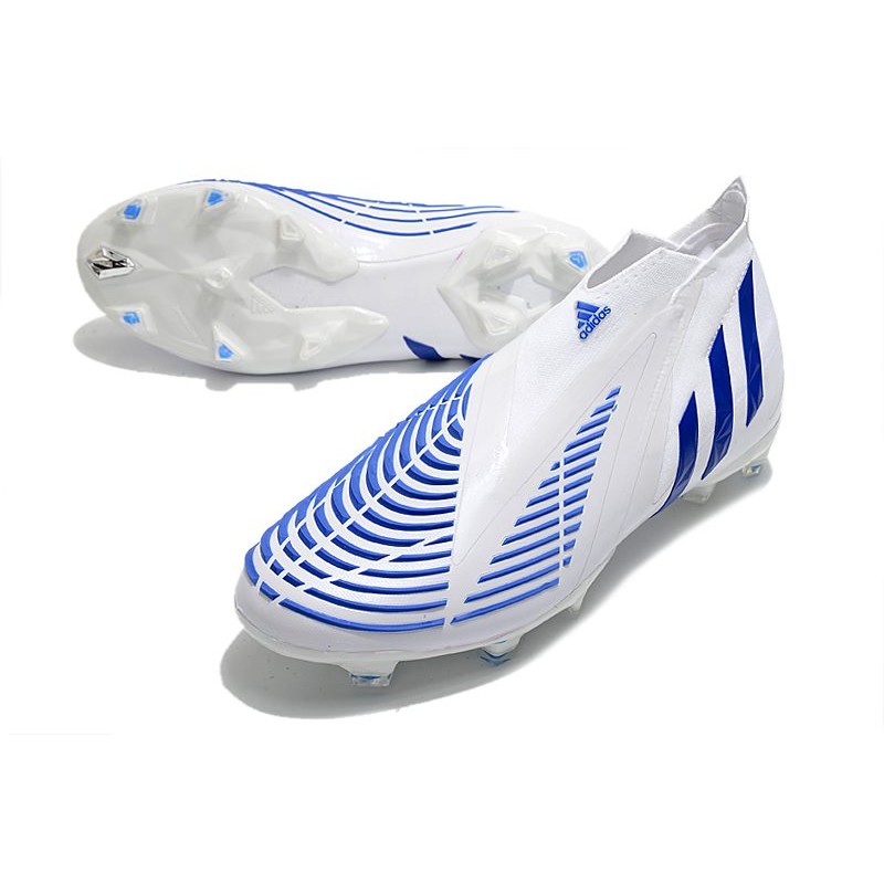 Zapatillas Adidas Predator Edge+ Fg Blanco Hi Res Azul